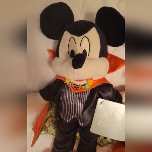Disney | Toys | Collectible Disney Halloween Large Plush Mickey Minnie ...
